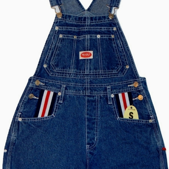 Revolt Jeans | Jeans | Revolt Classic Bib Overalls Wribbon Trim | Poshmark